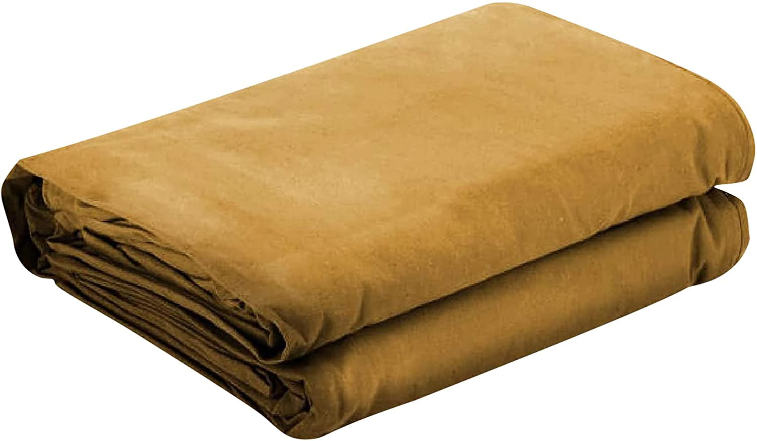 Tarps Now Tan Canvas Tarps - 18Mil Tarp with Brass Grommets - 12' x 16 ...