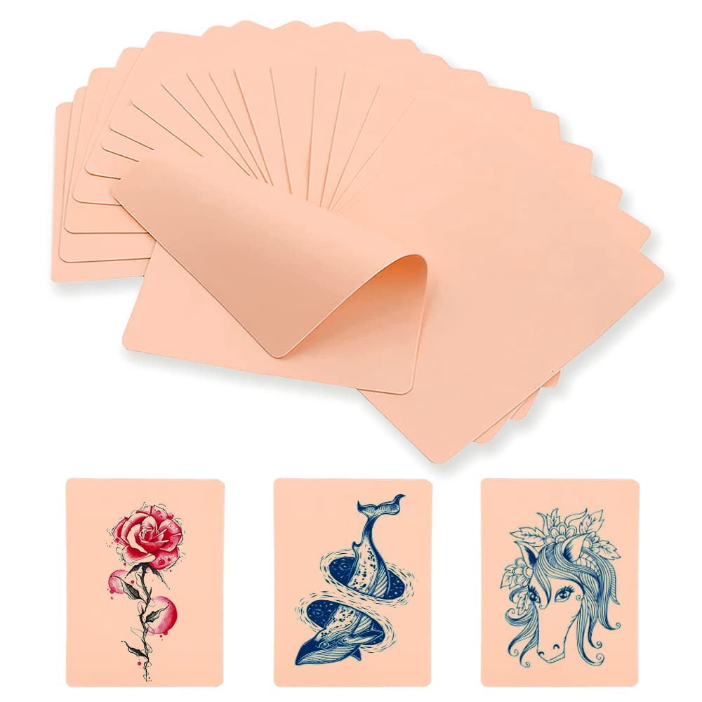 Fake Practice Skins - 10Pcs Practice Skins Double Sides Tattoo Skins 8 ...