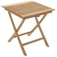 Decmode Traditional 30 x 28 Inch Brown Wooden Folding Table - Walmart.com