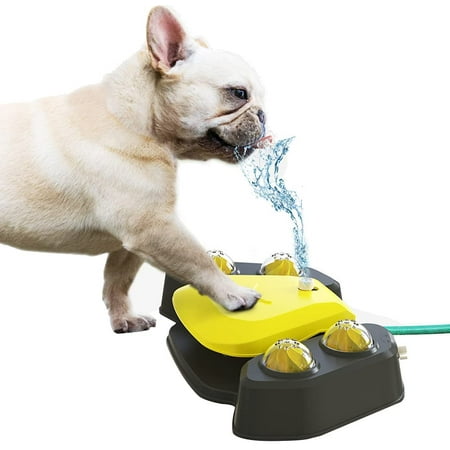 Outdoor Dog Water Fountain – Automatic Paw Activated Pet Dog Step on ...