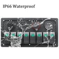 Geloo 8 Gang Marine Switch Panel Waterproof 12V Rocker Switch Panel ...