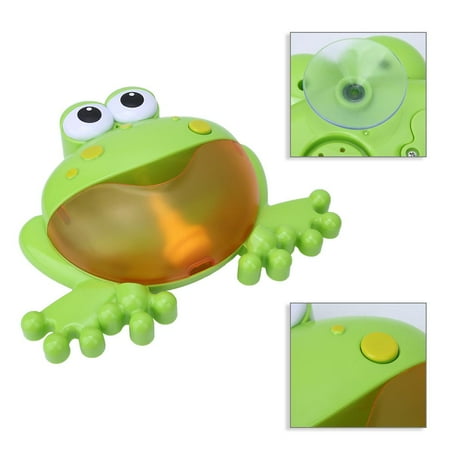 Greensen Frog Bubble Toy,Electric Frog Bubble Machine Toy Music Bathing ...