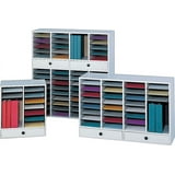 Safco Grey 36 Compartment Wood Adjustable File Organizer - Walmart.com