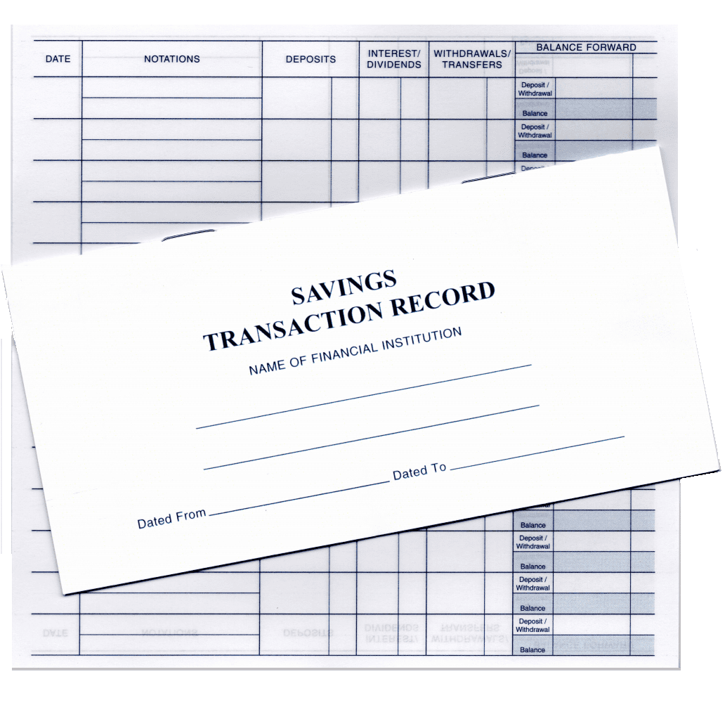 Pack of 10 Savings Transaction Record Register - Walmart.com