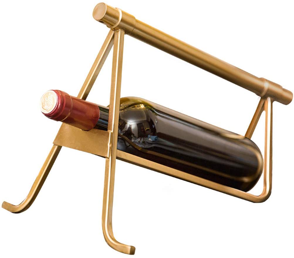 Bevel Metal Wine Rack, Neoclassical Creative Electroplating Crafts ...