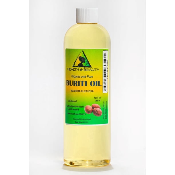Buriti exotic fruit oil refined organic premium cold pressed 100% pure all natural 24 oz ...