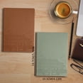 A6 PU Leather Journal Bamboo Green Oriental Style 80 Sheets Lined ...