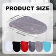 Lshylf Solid Color Toilet Lid Cover Plush Elastic Non Slip Washable Fit ...