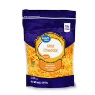 Great Value Shredded Mild Cheddar Cheese, 32 oz - Walmart.com