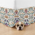 Boho Vintage Floral Bed Skirt California King Size 16 Inch Drop, Peony ...