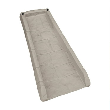 "NuCast Solid Precast Concrete Splash Block 3""x11""x30"" - Rain and ...