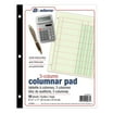 Adams 6-Ring Ledger Binder Refill Sheets, 5x8.5, Green/White, 100 ...