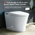 HOROW Smart Bidet Toilet with 10-inch Rough-in, Heated Seat, Warm Water ...
