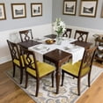 MANSPHIL Gold Velvet Chair Seat Covers Set of 4 - Durable & High ...