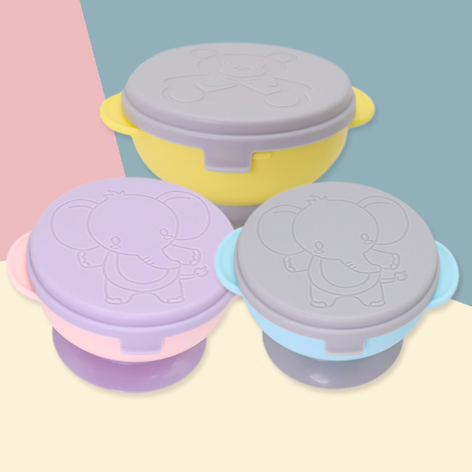 Waroomhouse Anti-deform Feeding Bowl Anti Falling PP Suction Cup Design Eating Bowl for Baby ...