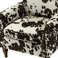 Wooden Upholstered Accent Chair Set Of 2 With Removable Cushion