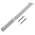 Onn+ Silver Metal Mesh Watch Band Universal Fit for Apple, Samsung ...