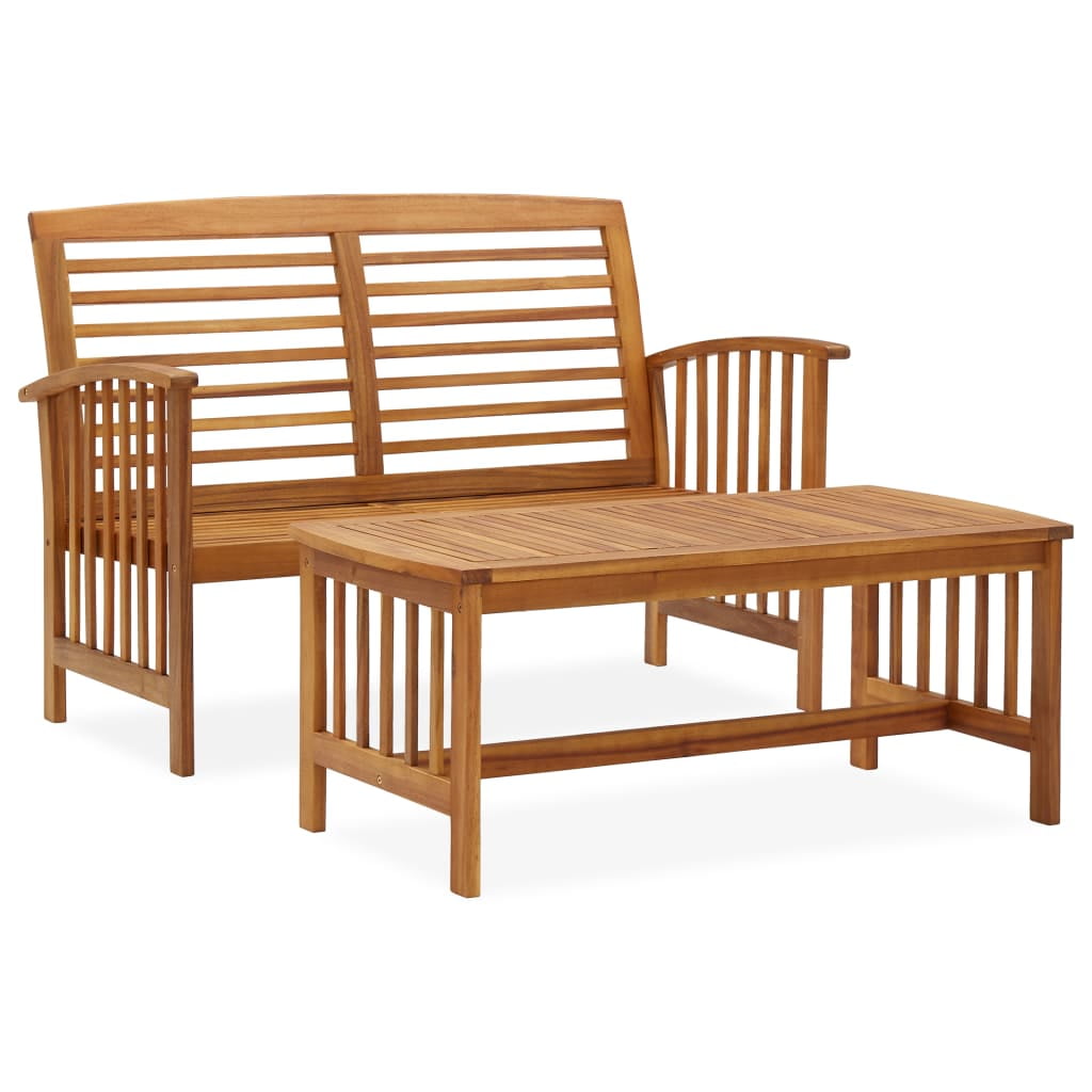 Click here for Vidaxl 2 Piece Garden Lounge Set Solid Acacia Wood prices