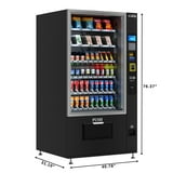Refrigerated Snack Vending Machine with 60 Slots, Bill Acceptor and ...