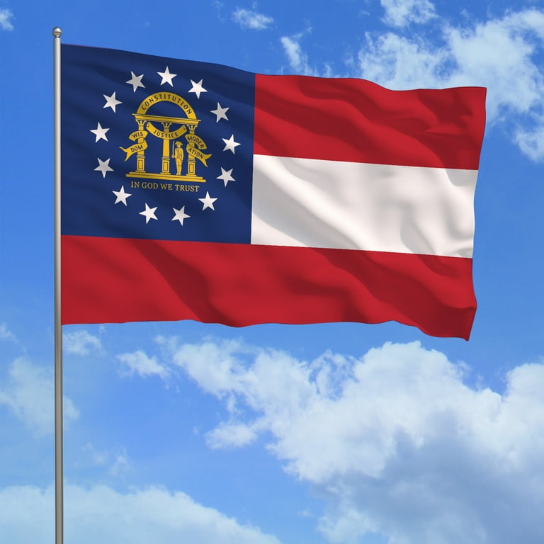 Current Georgia State Flag 2022