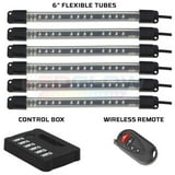 LEDGlow 6pc Flexible LED Million Color Engine Bay Lighting Kit ...