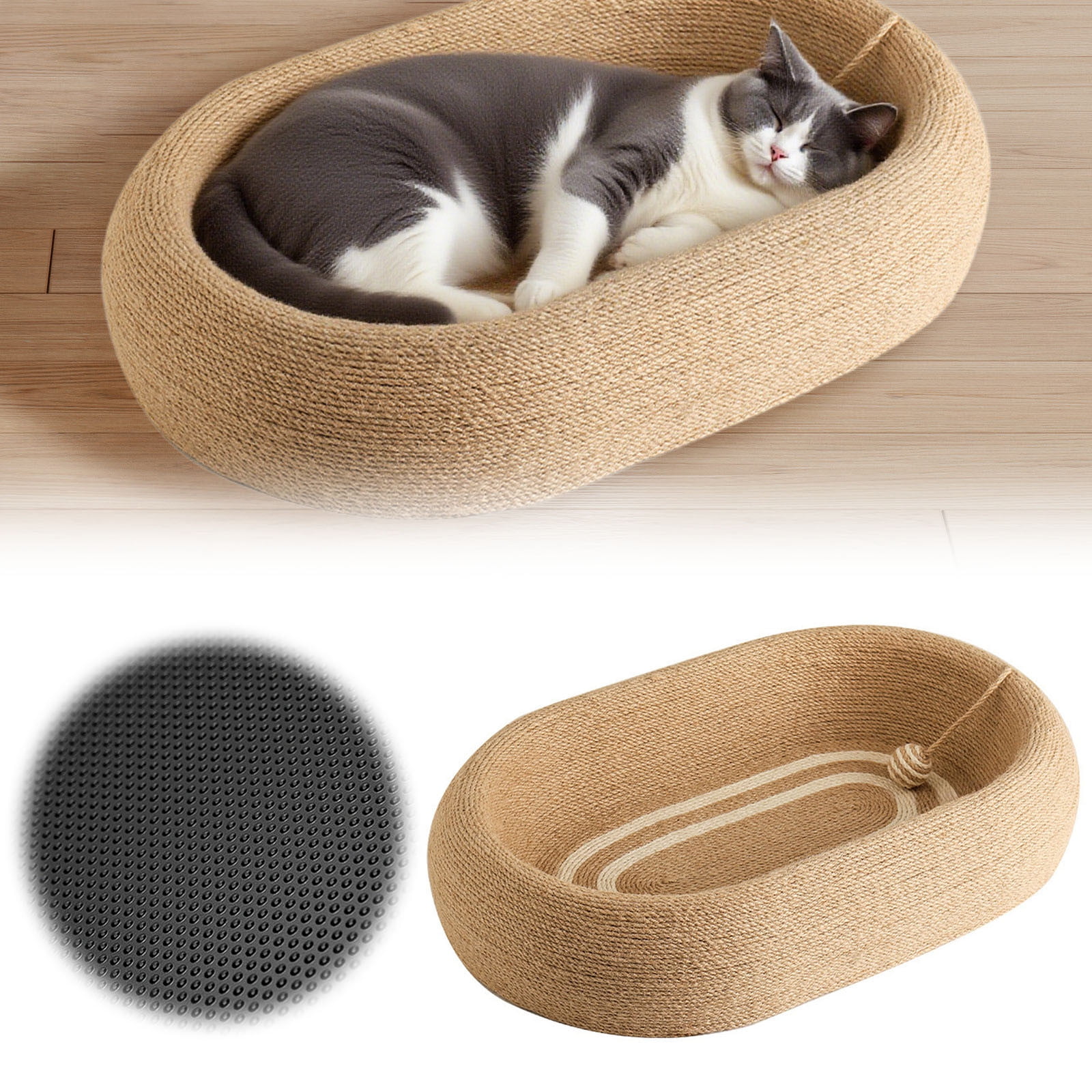 Click here for Erbk Natural Sisal Cat Scratching Pad Bed With Sof... prices