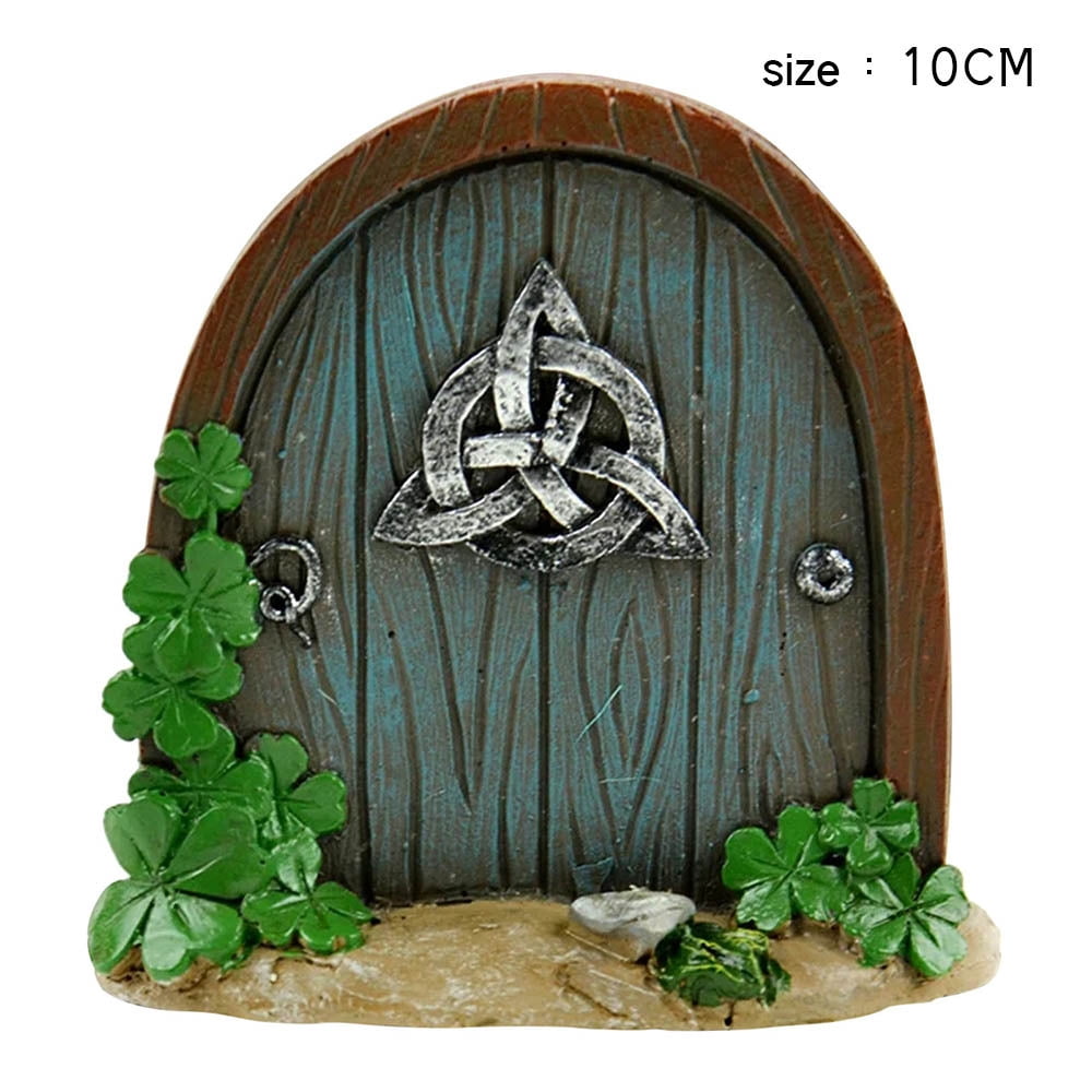 Fairy Door Yard Art Sculpture Decoration Miniature Wooden Garden Door For Tree - Walmart.com