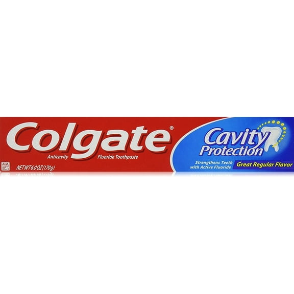 Colgate Cavity Protection Toothpaste, Fresh Mint Flavor, Fluoride, 6 Oz ...