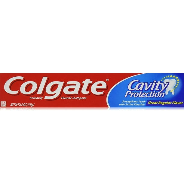 Colgate Cavity Protection Regular Fluoride Toothpaste, 6 oz - Walmart.com