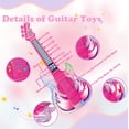 LINXUXIE Guitar and Microphone Play Set for Kids, 6 Music Buttons ...