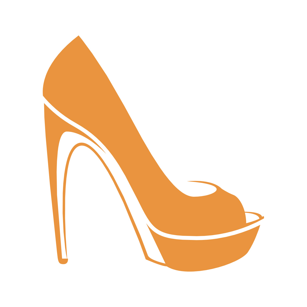 Stiletto Heel Sticker Decal Die Cut - Self Adhesive Vinyl ...
