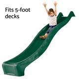 Blue Rabbit Play Outdoor Wavy Kids Slide, 10 Feet, Green - Walmart.com