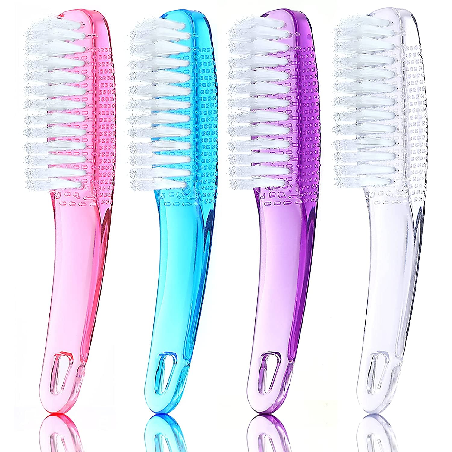 4 Pack Nail Brushes, Handle Grip Nail Brush for Cleaning Fingernails ... 4 Pack Nail Brushes, Handle Grip Nail Brush for Cleaning Fingernails ...