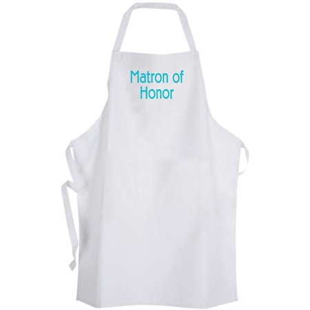 Matron of Honor Blue Turquoise Adult Size Apron Wedding Marriage Bride ...