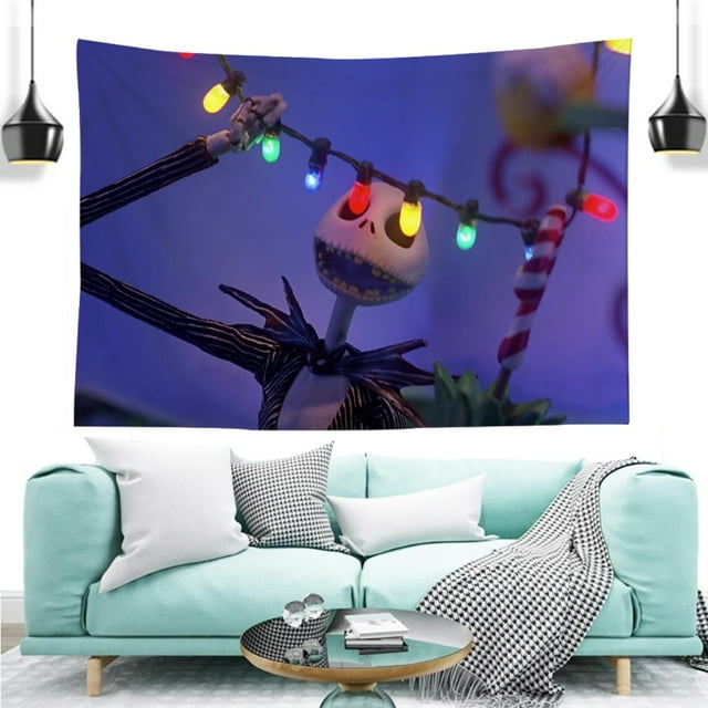 Nightmare Before Christmas Jack and Sally Backdrop Up-To-Date Tapestry ...