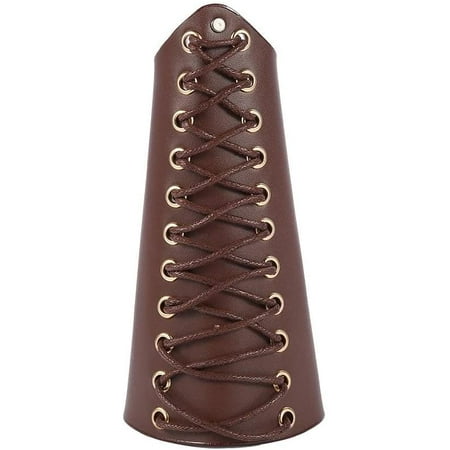Archery Arm Guard Bracer Hunting Shooting Lace-up Leather Armguard ...