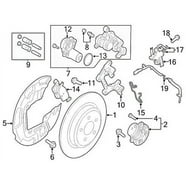 Motorcraft OE Replacement Brake Pad Set, front axle rating 2100 Fits ...