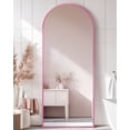 Antok Arched Full Length Floor Mirror 58"x18.1" Full Body Mirror with ...