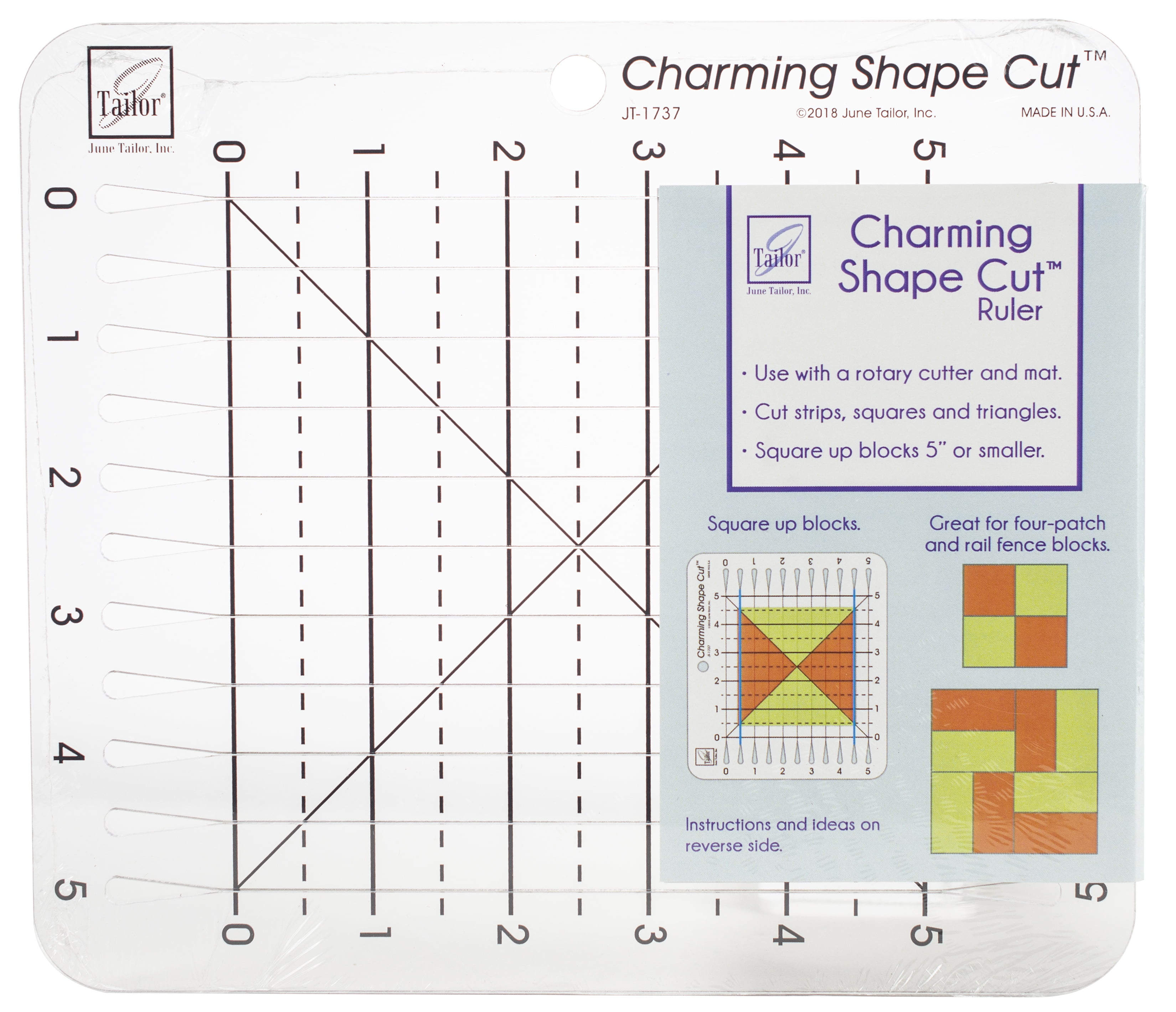 June Tailor Charming Shape Cut Ruler- - Walmart.com - Walmart.com