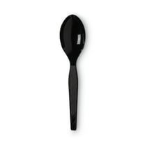 Dixie Plastic Cutlery Heavy Mediumweight Teaspoons Black 1000/Carton ...