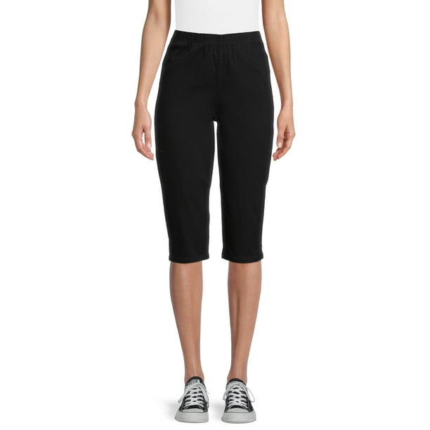 Real Size Women's 17" Stretch Pull On Capri - Walmart.com