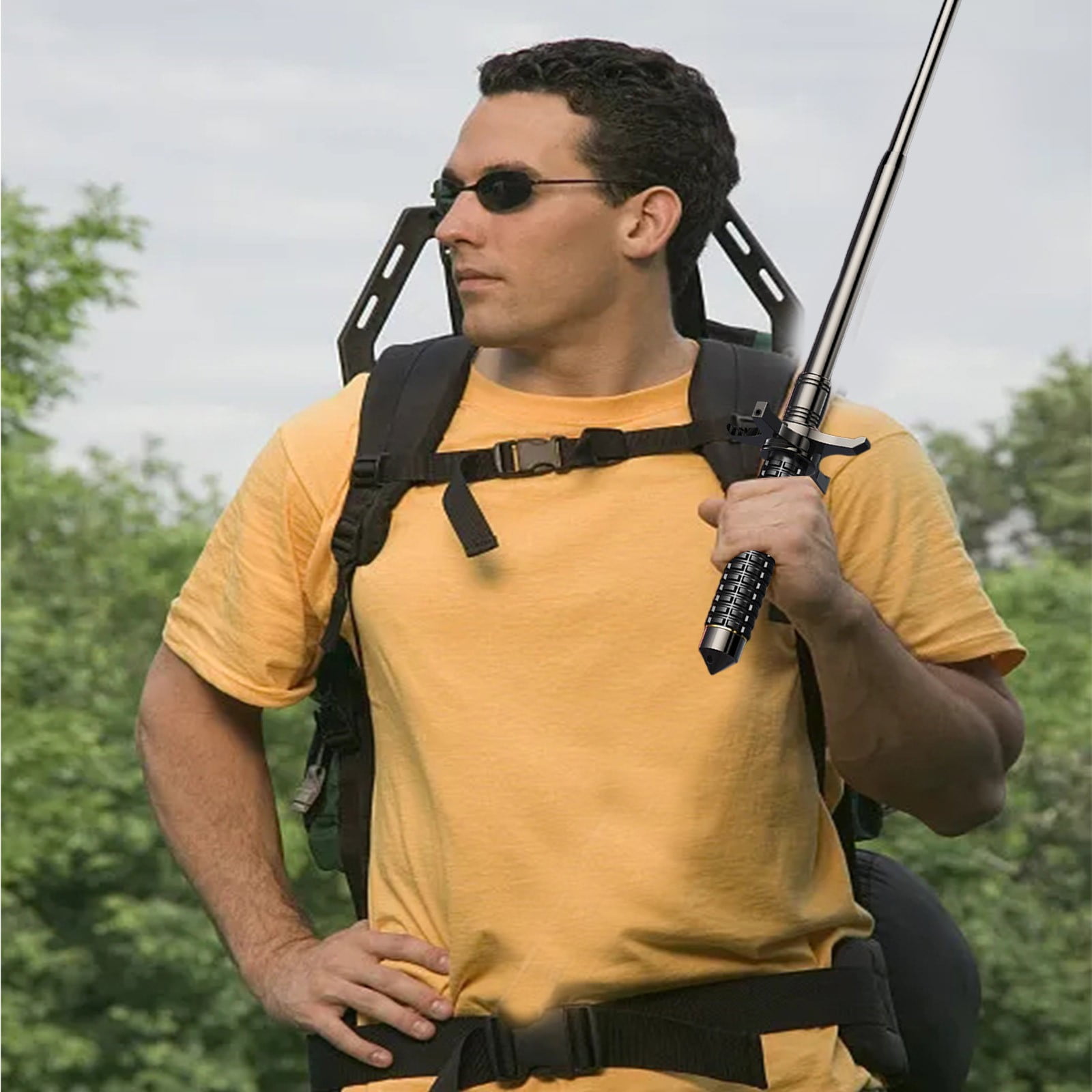 Click here for Knfateqvedg Portable Retractable Hiking Stick 26 R... prices