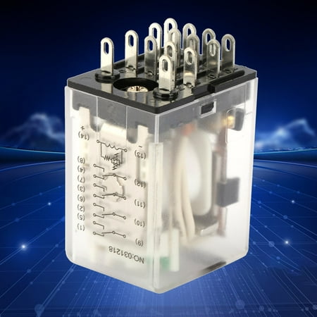 Electromagnetic Power Relay, 14 Pin DC 12V General Purpose Power Relay, For Electrical Control ...