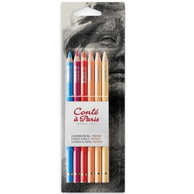 PENCIL SET CONTE PASTEL, PORTRAIT 6 COLOURS | Walmart Canada