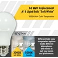 10 Pack Soft White LED Light Bulbs, 60W Equivalent,9 watts 3000K, A19 ...