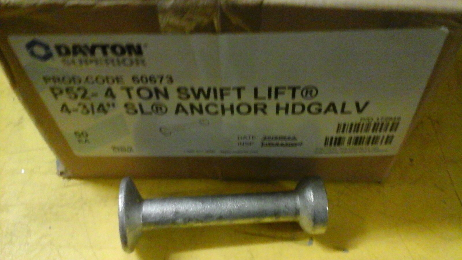 P52-4 TON SWIFT LIFT ANCHORS 4-3/4" - Dayton Superior 50 PCS - Walmart.com