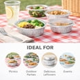 [20 Pack] 5 Inch Mini Aluminum Foil Cake Pans with Lids, 9oz Small ...