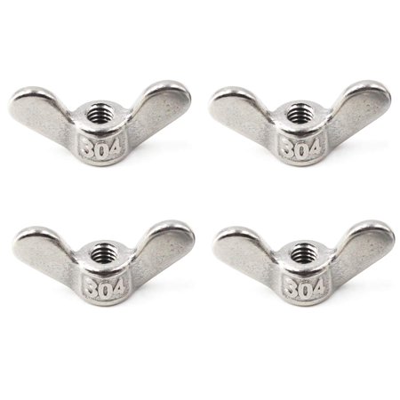 M10 Stainless Steel 304 Butterfly Nut Hand Twist Fasteners Hardware (4 ...