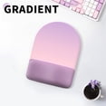 Ergonomic Gradient Half Circle Mouse Pad With Memory Foam Wrist Support ...