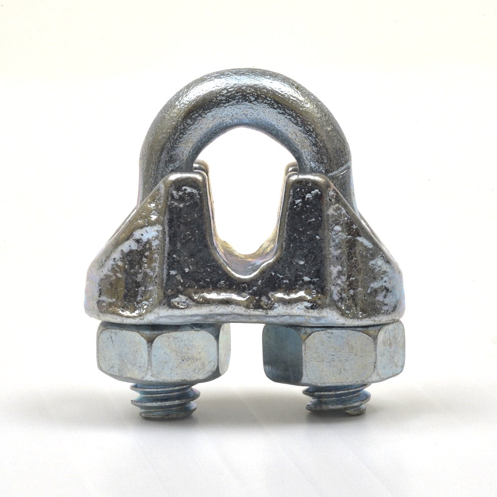 Galvanized 3/16 Inch Cable Wire Rope CLAMPS (25 PACK) - Walmart.com